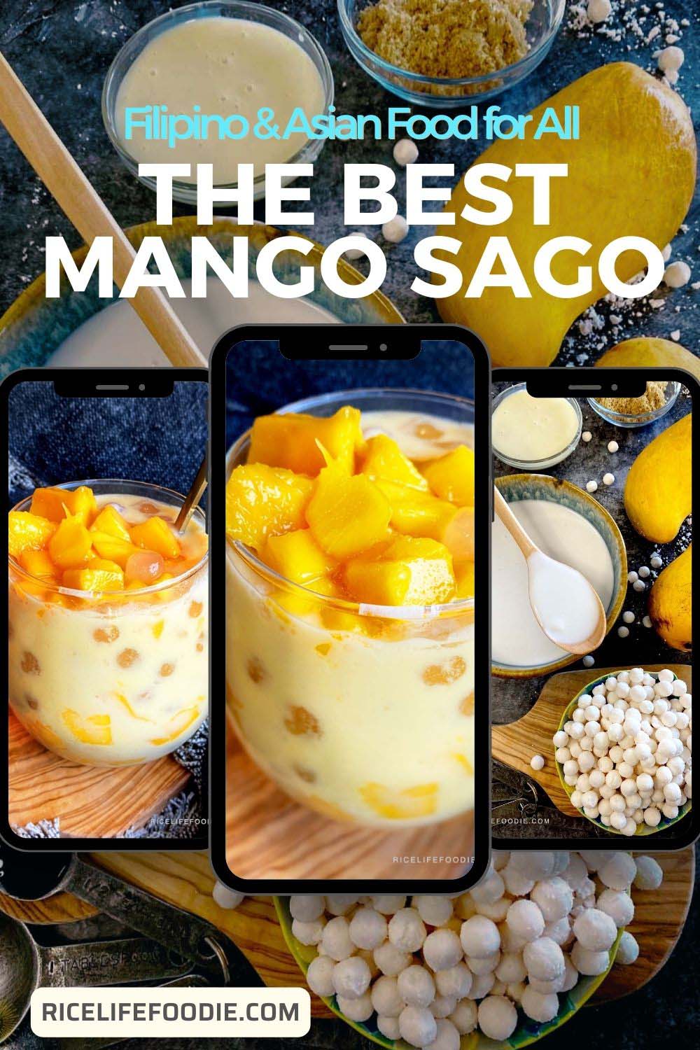 The Best Mango Sago Drink | Rice Life Foodie - Asian Recipes and ...