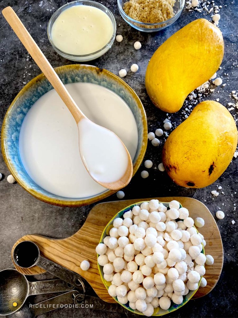 The Best Mango Sago Drink | Rice Life Foodie - Asian Recipes and ...