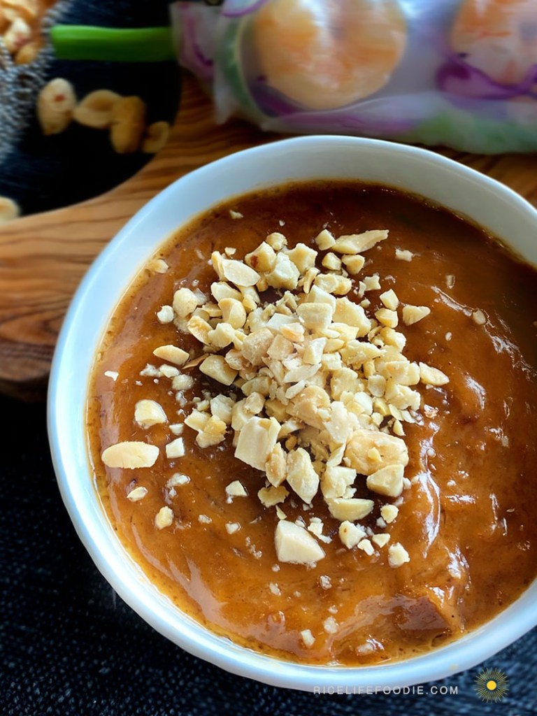 Spring roll Peanut Sauce (tương chấm gỏi cuốn) | Rice Life Foodie ...