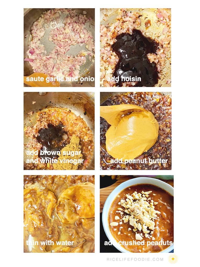 Spring roll Peanut Sauce (tương chấm gỏi cuốn) | Rice Life Foodie ...