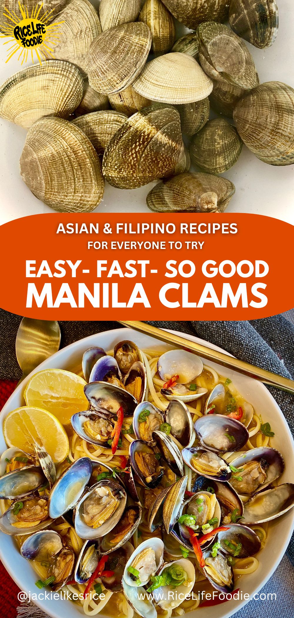 So FAST, EASY, and BEST MANILA CLAMS | Rice Life Foodie - Asian Recipes ...