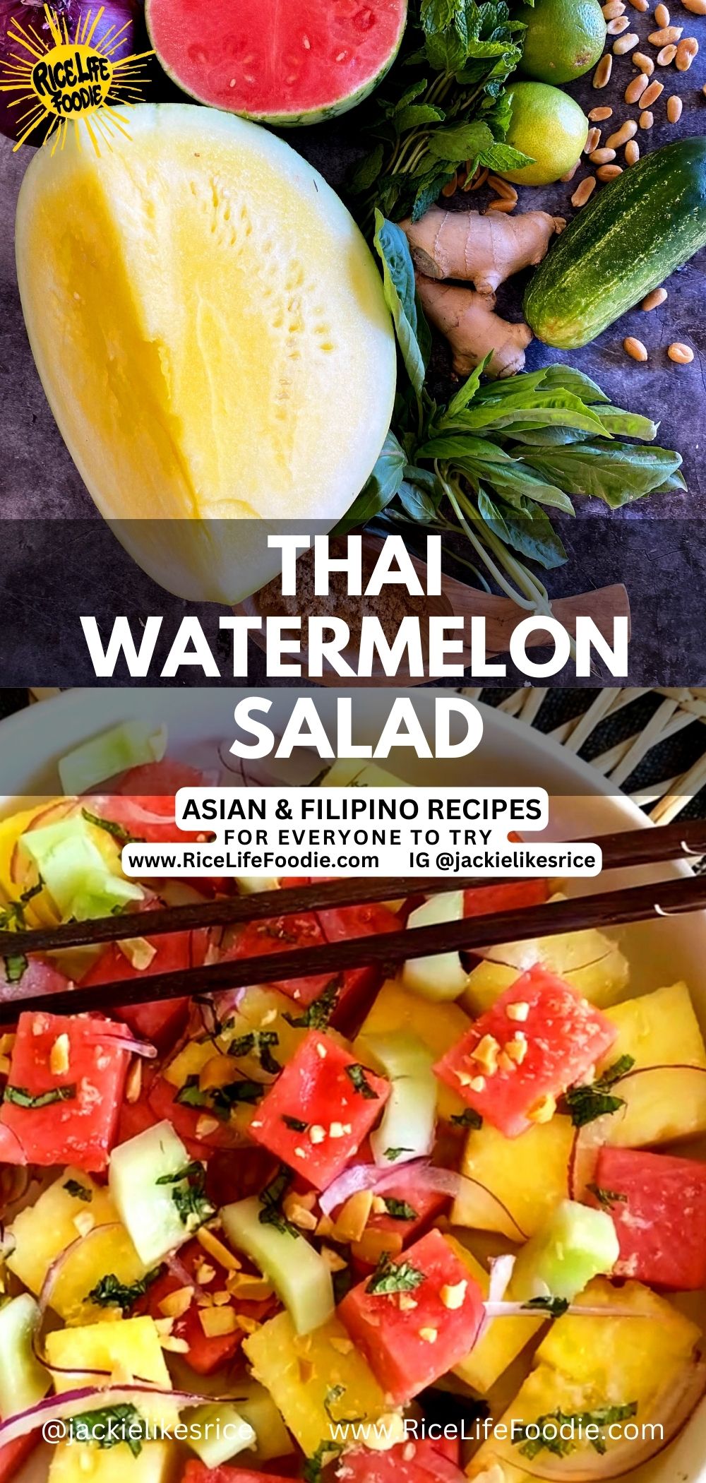 Thai Watermelon Salad | Rice Life Foodie - Asian Recipes and Filipino ...