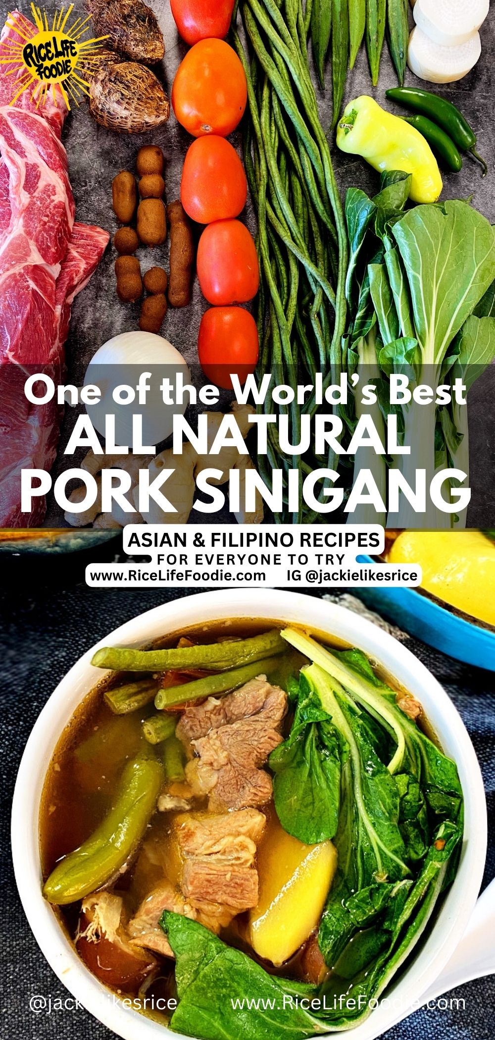Pork Sinigang All Natural (Sinigang na Baboy) | Rice Life Foodie ...