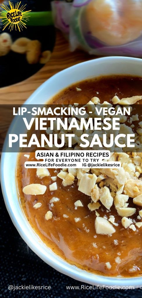Spring roll Peanut Sauce (tương chấm gỏi cuốn) | Rice Life Foodie ...