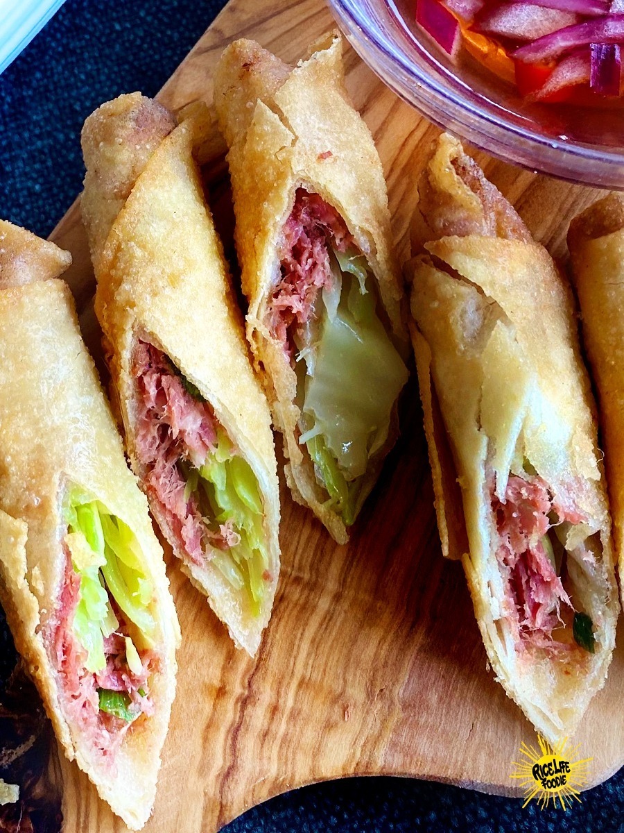 LUCKY GOLD LUMPIA: Corned Beef and Cabbage Spring Roll | Rice Life ...