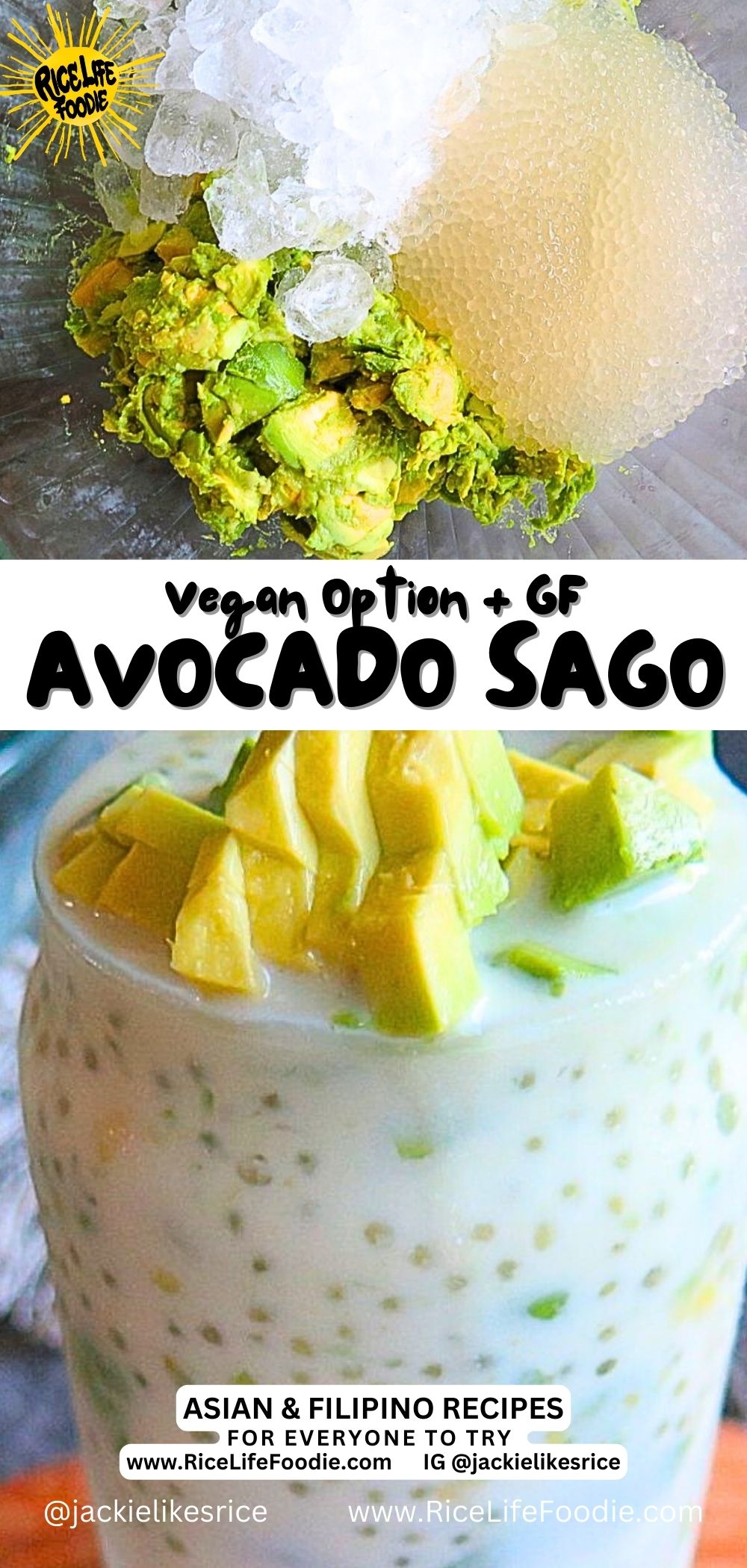 Avocado Sago: Avocado with Condensed Milk just got Elevated | Rice Life ...