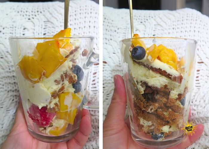 Irresistible Fruit Float Biscoff Dessert with Mango and Berries | Rice ...