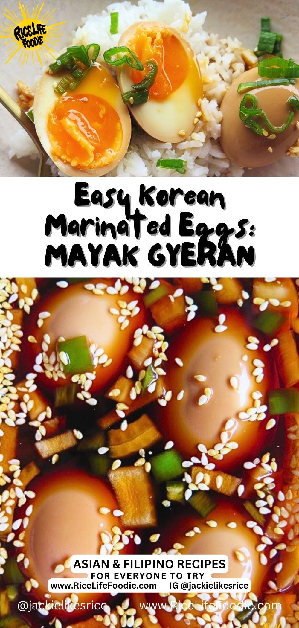 Easy Korean Marinated Eggs: Mayak Gyeran | Rice Life Foodie - Asian ...