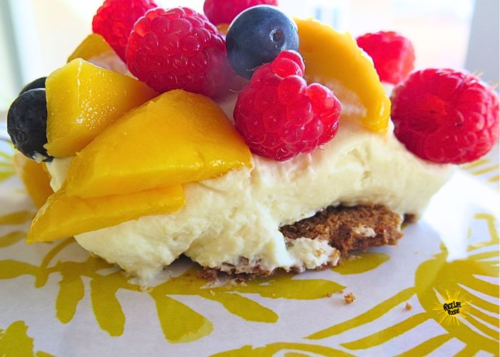 Irresistible Fruit Float Biscoff Dessert with Mango and Berries | Rice ...