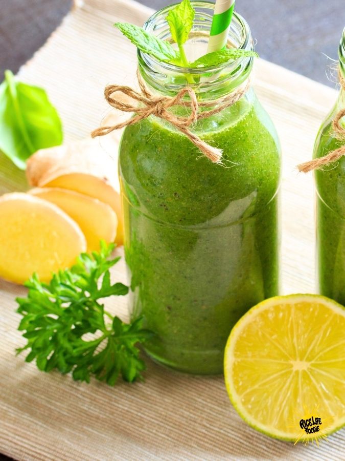Lemon Ginger Spinach Smoothie: Refresh, Revitalize, Reset | Rice Life ...