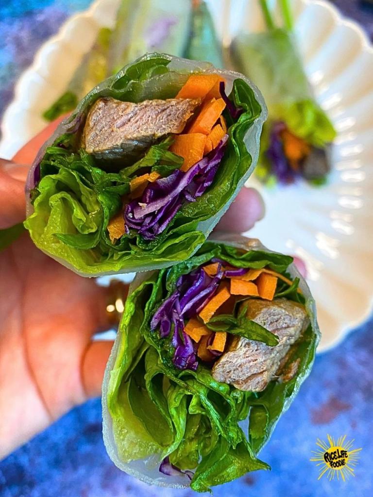 EASY Beef Spring Roll Recipe (Gluten Free, Fresh, Healthy) | Rice Life ...